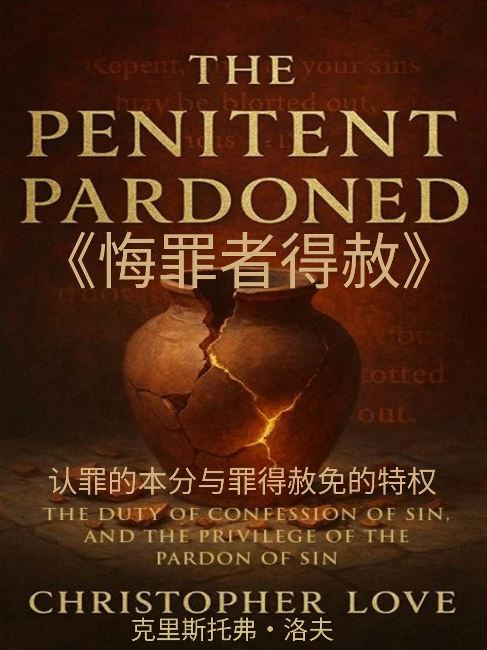《悔罪者得赦》克里斯托弗·洛夫The Penitent Pardoned – Christopher Love - 清教徒书籍